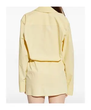Attico Asymmetric Mini Shirt Dress