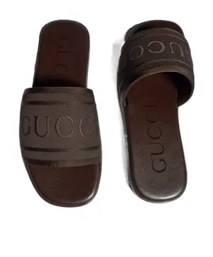 Gucci Jacquard Logo Slide Sandal