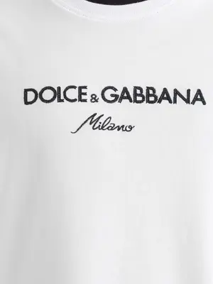Dolce & Gabbana Dolce Gabbana Logo Embroidered Crewneck T-shirt