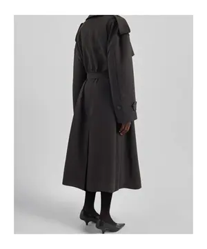 THE FRANKIE SHOP Long-sleeved Trench Coat - Brown
