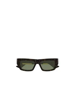 Bottega Veneta Rectangle Frame Sunglasses - Black