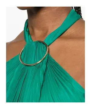 Max Mara Halter Neck Pleated Top - No