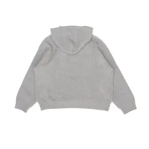 Celine Ribbed Wool Hooded Sweater