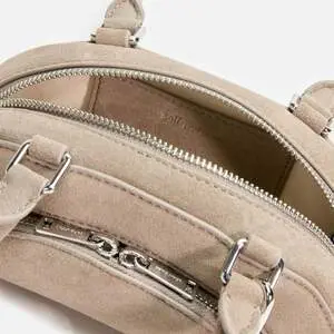 SELF-PORTRAIT Mini Bow Charm Embellished Shoulder Bag - Grey