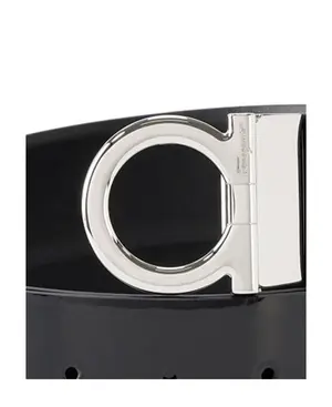 FERRAGAMO Gancini Buckle Leather Belt