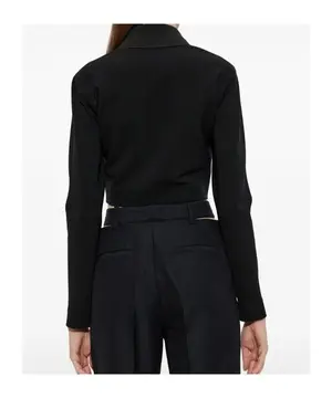 JIL SANDER Cropped Zip Jacket - Black