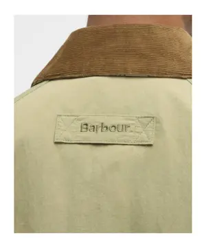 Barbour Icons Spey Jacket With Cord Collar And Embroidered Detail - Bleached Olive