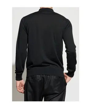 Dolce & Gabbana Dolce Gabbana Knitted Long-sleeved Polo Shirt