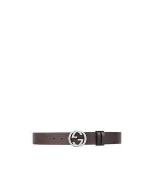 Gucci Reversible Signature Buckle Belt - Black