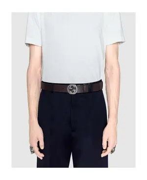 Gucci Reversible Signature Buckle Belt