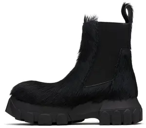 Rick Owens Round-toe Ankle Boots