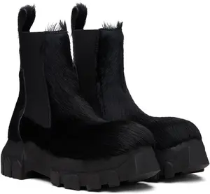 Rick Owens Round-toe Ankle Boots