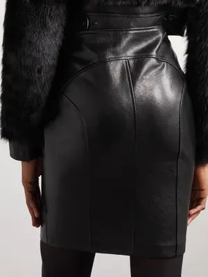 TOM FORD Panelled Leather Mini Skirt