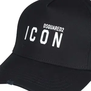 Dsquared2 Logo Printed Distressed Baseball Cap