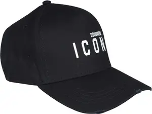 Dsquared2 Logo Printed Baseball Cap - Black