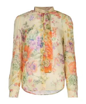 Celine Long Sleeve Shirt With Graphic Detail - Nude