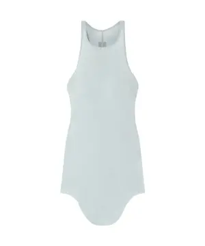 Rick Owens Round Neck Sleeveless Racer Strap Vest - Light Blue