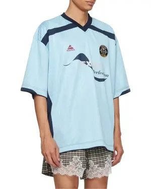 Martine Rose V-neck Football T-shirt