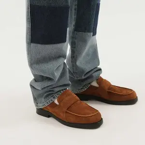 1989 STUDIO Patchwork Straight-leg Jeans - Light Blue