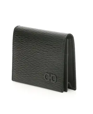 FERRAGAMO Gancini Textured Cardholder