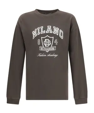 Dolce & Gabbana Dolce Gabbana Logo Printed Long-sleeved T-shirt