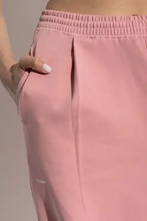 PANGAIA Wide Leg Track Pants With Elastic Waistband - Pink