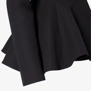 Fendi Grain De Poudre Wool Peplum Blazer