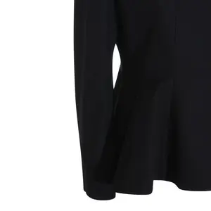Fendi Grain De Poudre Wool Peplum Blazer
