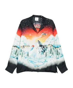 Casablanca Printed Long-sleeve Shirt