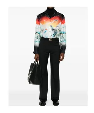 Casablanca Printed Long-sleeve Shirt