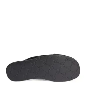 Gucci Jacquard Logo Slide Sandals