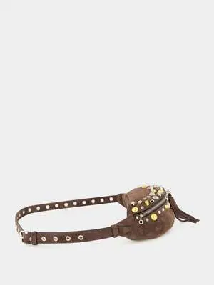 Valentino Garavani Nellecote Studded Belt Bag - Brown