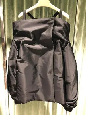 Prada Off-shoulder Padded Re-nylon Jacket