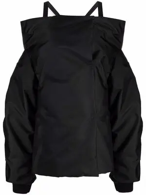 Prada Off-shoulder Padded Re-nylon Jacket