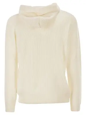Tagliatore Knitted Hooded Jumper With Drawstring