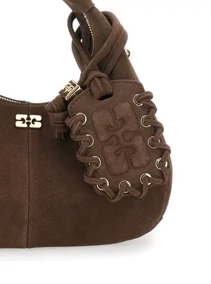 GANNI Mini Hobo Bag - Brown