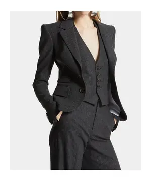 Dsquared2 Single-breasted Pinstripe Blazer - Honey