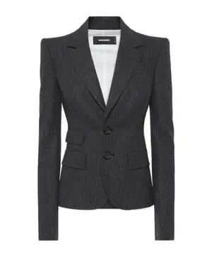 Dsquared2 Single-breasted Pinstripe Blazer - Honey
