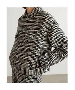 FRAME Houndstooth Tweed Casual Jacket