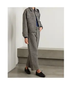 FRAME Houndstooth Tweed Casual Jacket