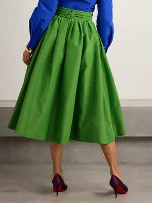 Carolina Herrera Pleated Midi Skirt