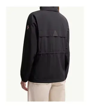 Moncler Soulare Hooded Jacket With Drawstring Closure - Black