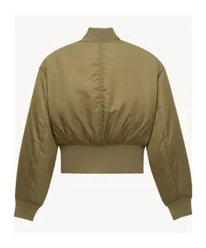 Saint Laurent Zip-up Padded Bomber Jacket - Green