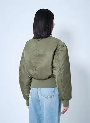 Saint Laurent Zip-up Padded Bomber Jacket