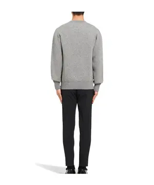 Prada Long Sleeve Crewneck Sweater - Grey
