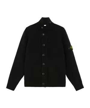 Stone Island High-neck Buttoned Cardigan