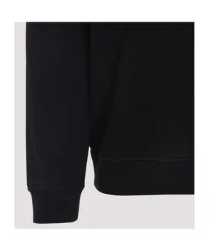 Stone Island Logo Patch Crewneck Sweatshirt - Black