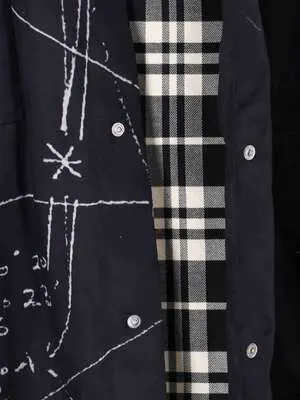 Rick Owens Larry Check Panel Shirt
