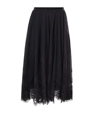 Fabiana Filippi Lace Flared Skirt