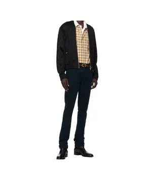 TOM FORD Woven Suede Belt - Brown